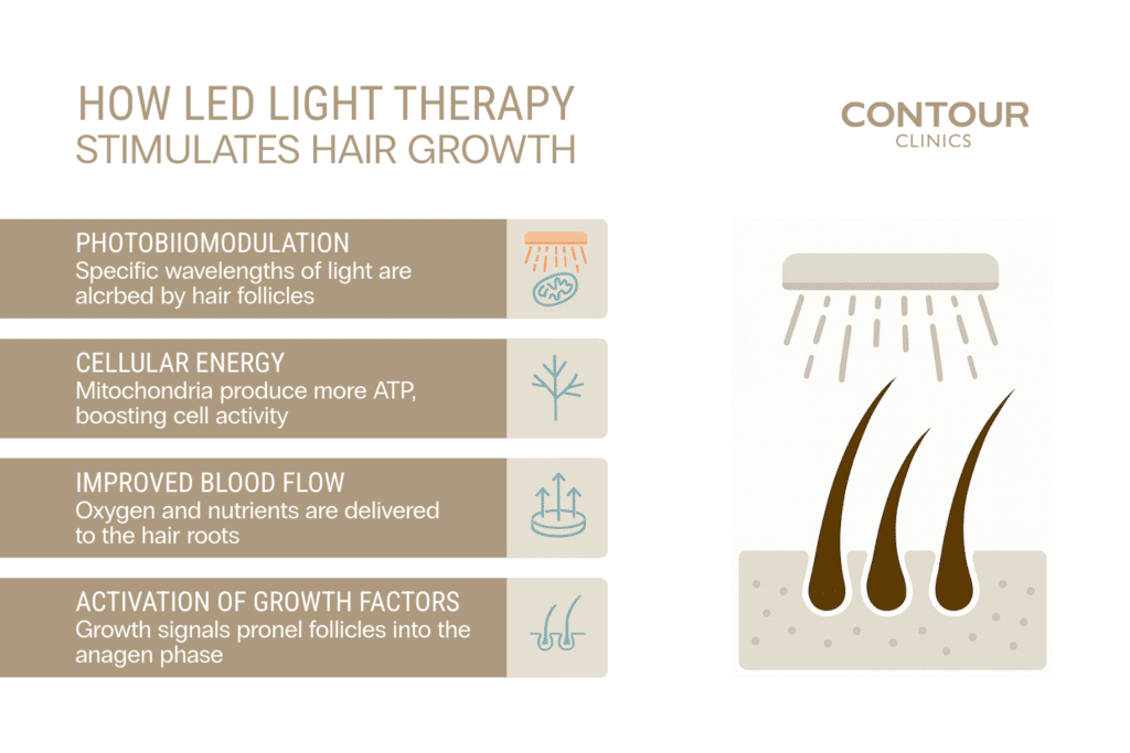 LED Light Therapy For Hair Loss | Contour Clinics